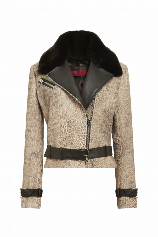 perfecto agneau fantaisie col rex amovible